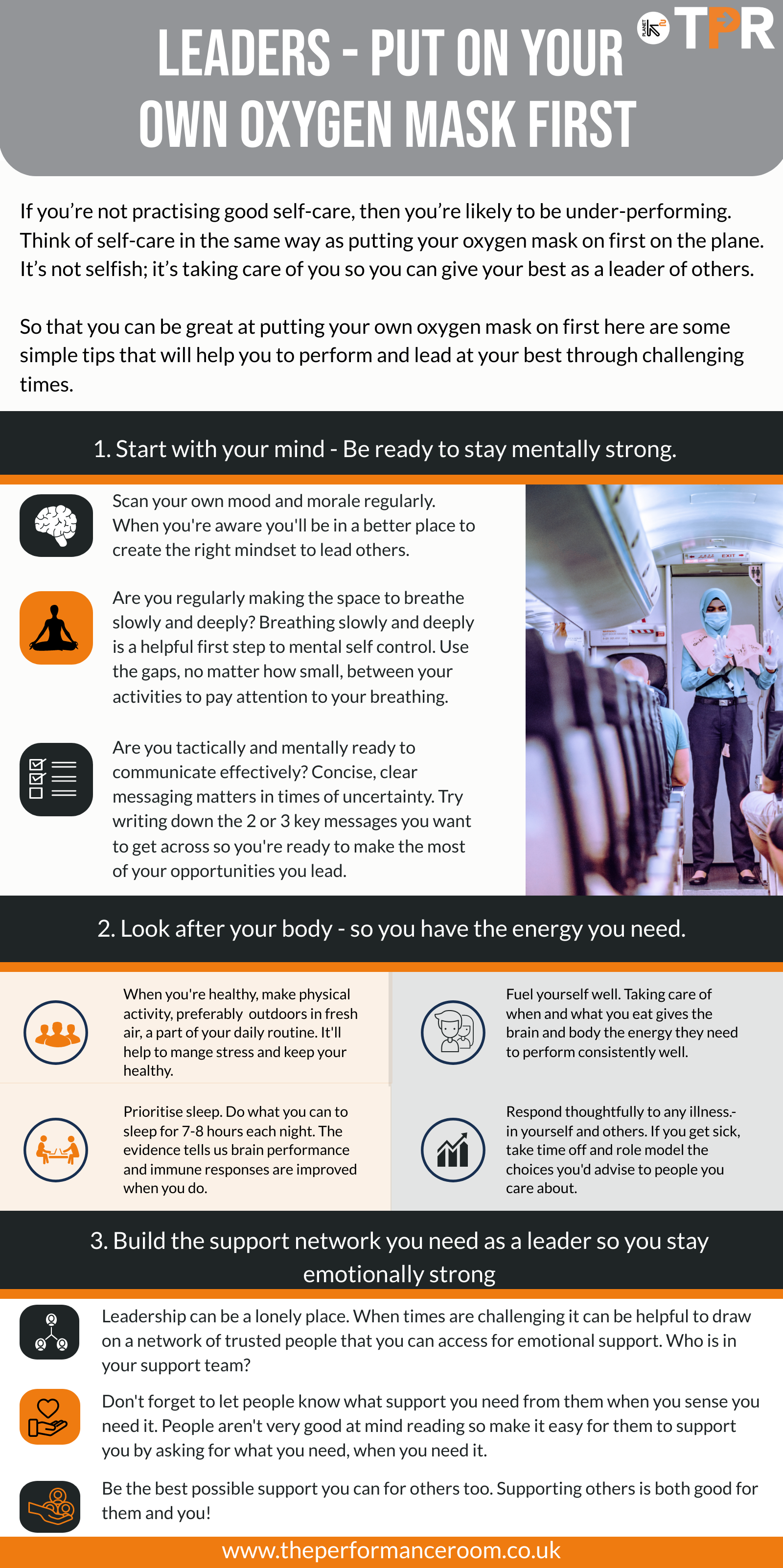 Leaders - put your own oxygen mask on first - The Performance Room